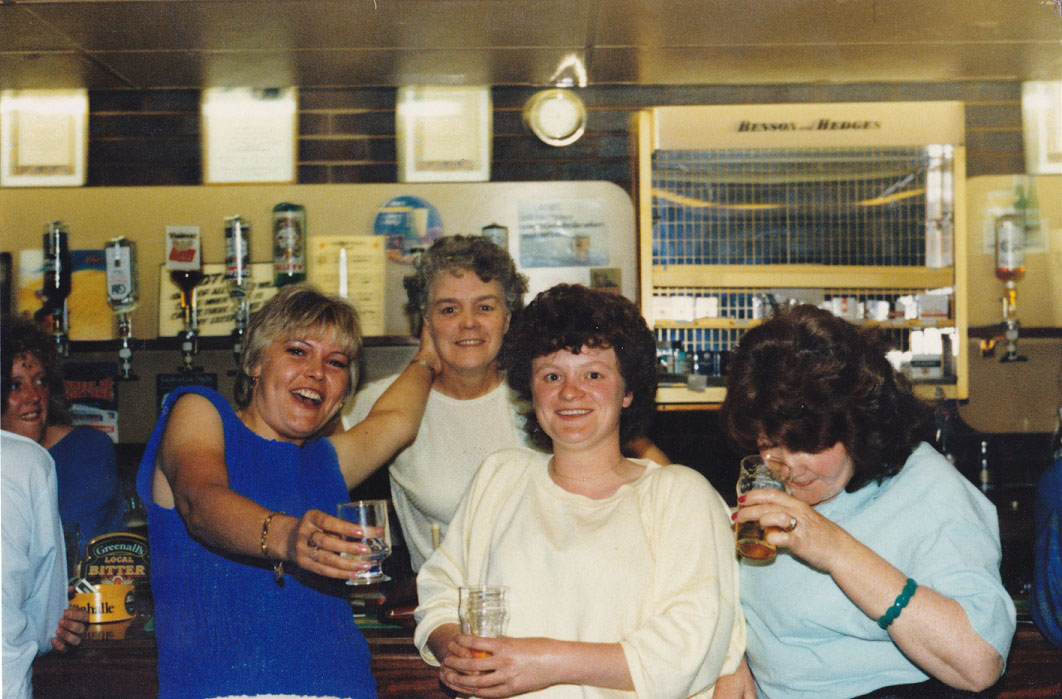 Julie Bolland, Ann Davies, Mary Gemmell, Vonday York and Pat York in 1980