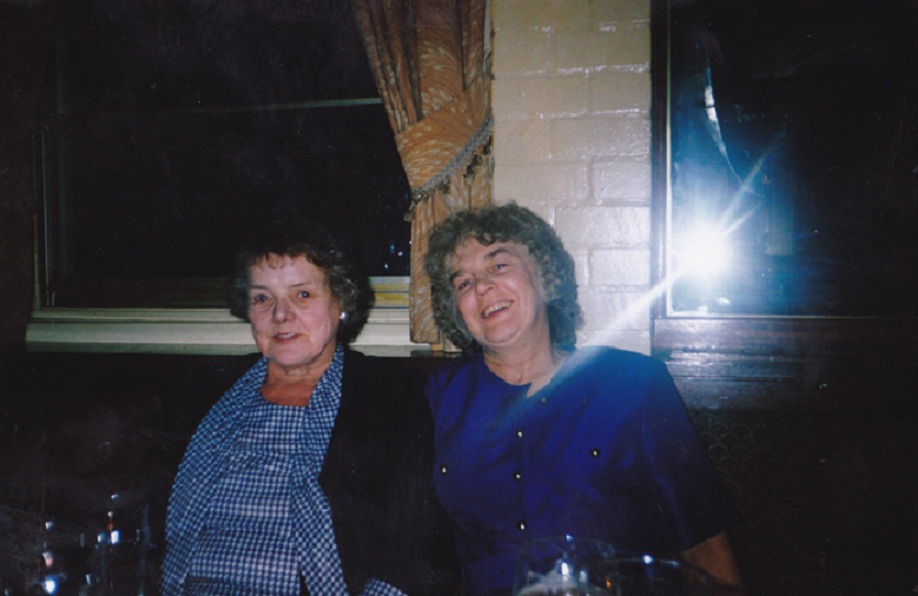 May Gemmell & Elsie Conway (sisters) in the Castle on the the day flats ...