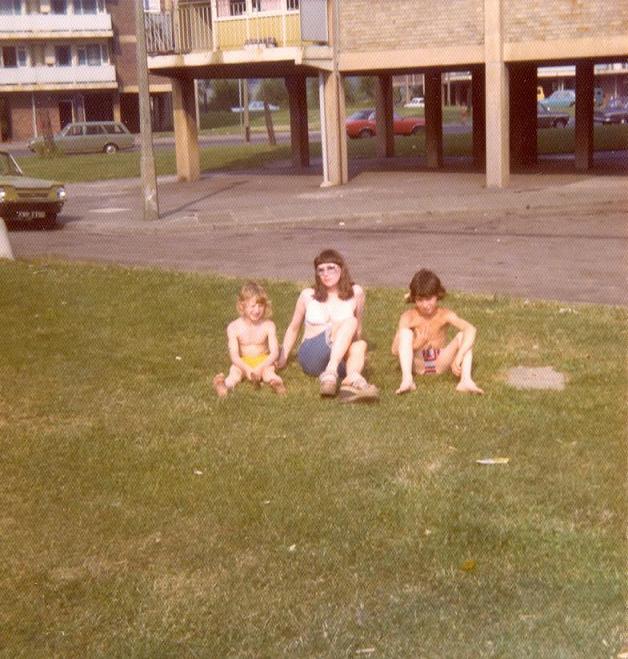 Talc, June and Jamie Mcalpine at the bottom of Jonson House in the ...
