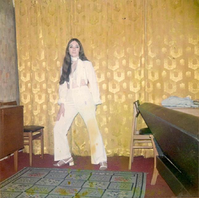 June McAlpine inside 22 Johnson House in what must be the world's most ...