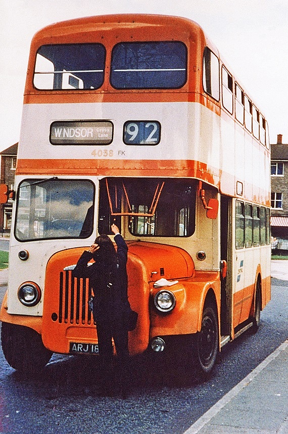 The number 92 bus outside Blake House in April 1976 which was just at ...
